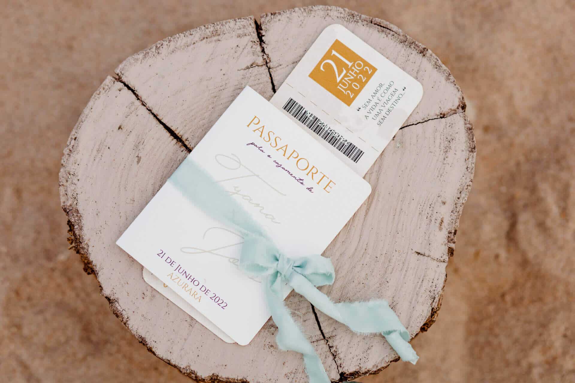 Convites Casamento Viagens Praia | Miminhos Rita Catita